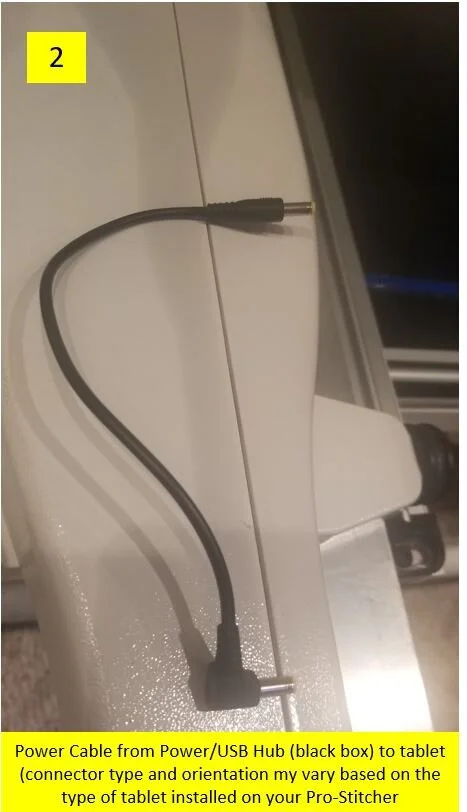 Got a Pro-Stitcher? Keep the tablet power adapter where you can find it ...