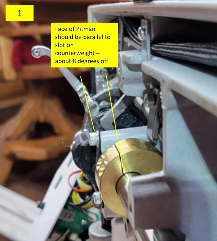 Excessive Vibration? Check the counterweight alignment. — Longarm-Tech