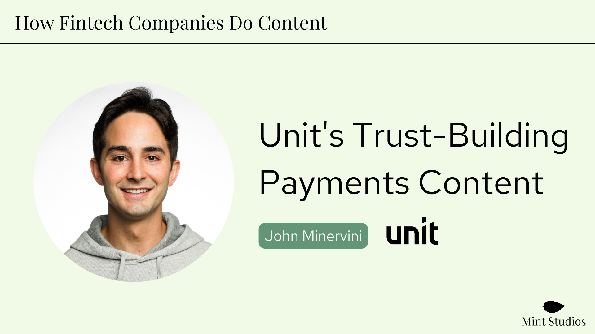 Financial Services & Fintech Content Marketing Agency | Mint Studios