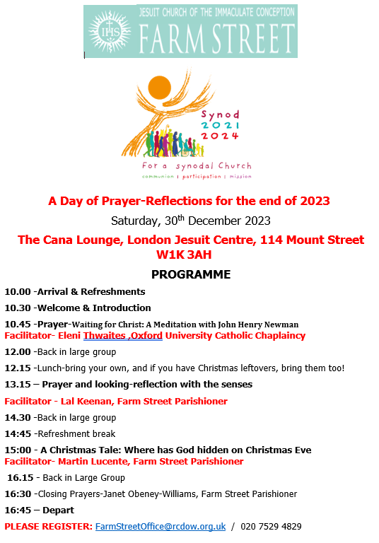 Upcoming Events — Farm Street Church