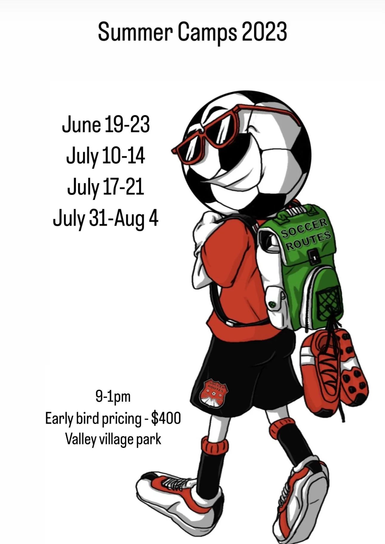 Soccer Teamwork Cartoon
