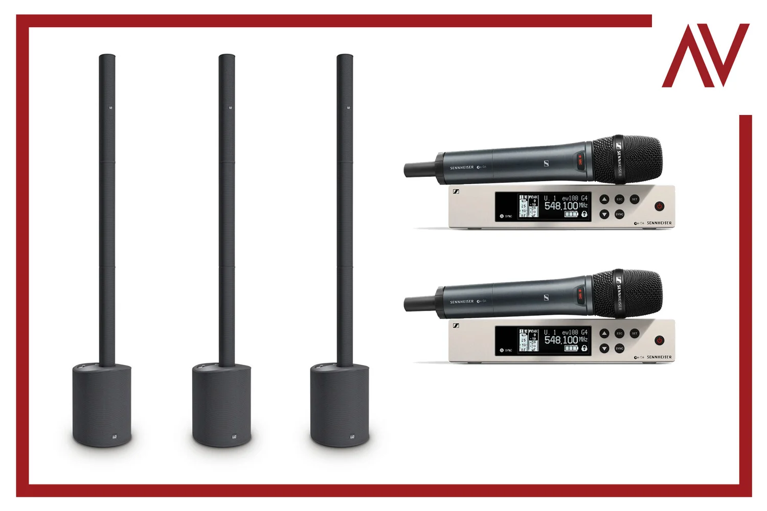 Quad Column PA System — AV City