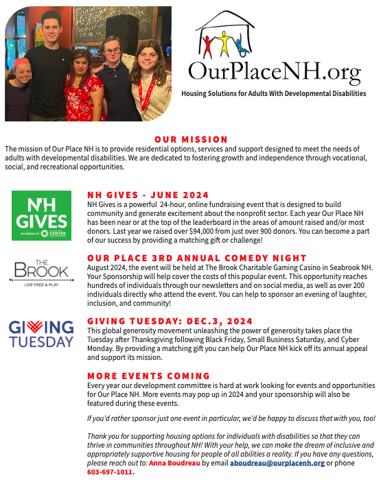 Sponsorship — ourplacenh.org