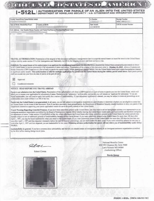 USCIS Issuing Five-Year Advance Parole Travel Documents • Imlaw