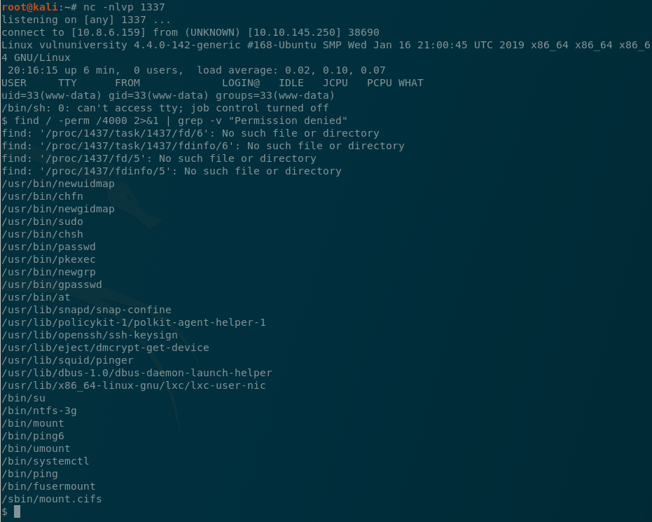 tryhackme - vulnversity — unicornsec