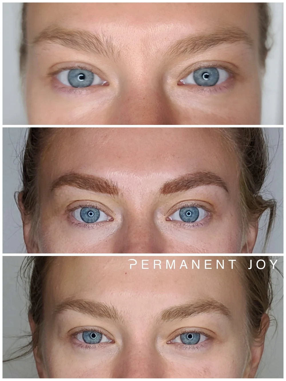 Before and after permanent makeup Seattle healed results — Permanent Joy