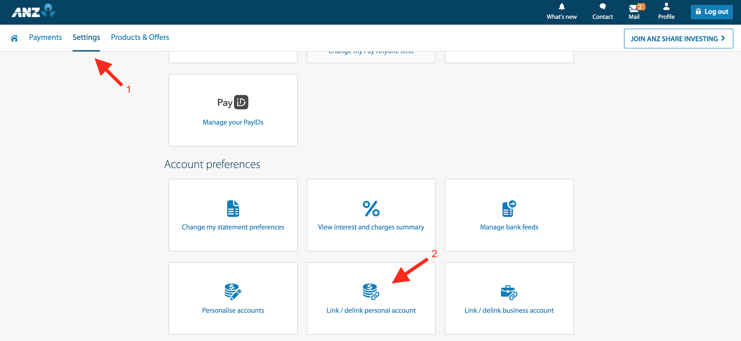 Instructions to link your ANZ loan account to your online banking — WeNeedFinance