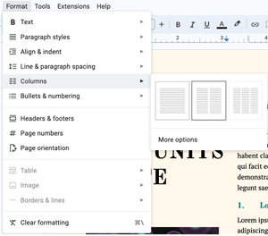 Designing reports in Google Docs — Festoon Studios