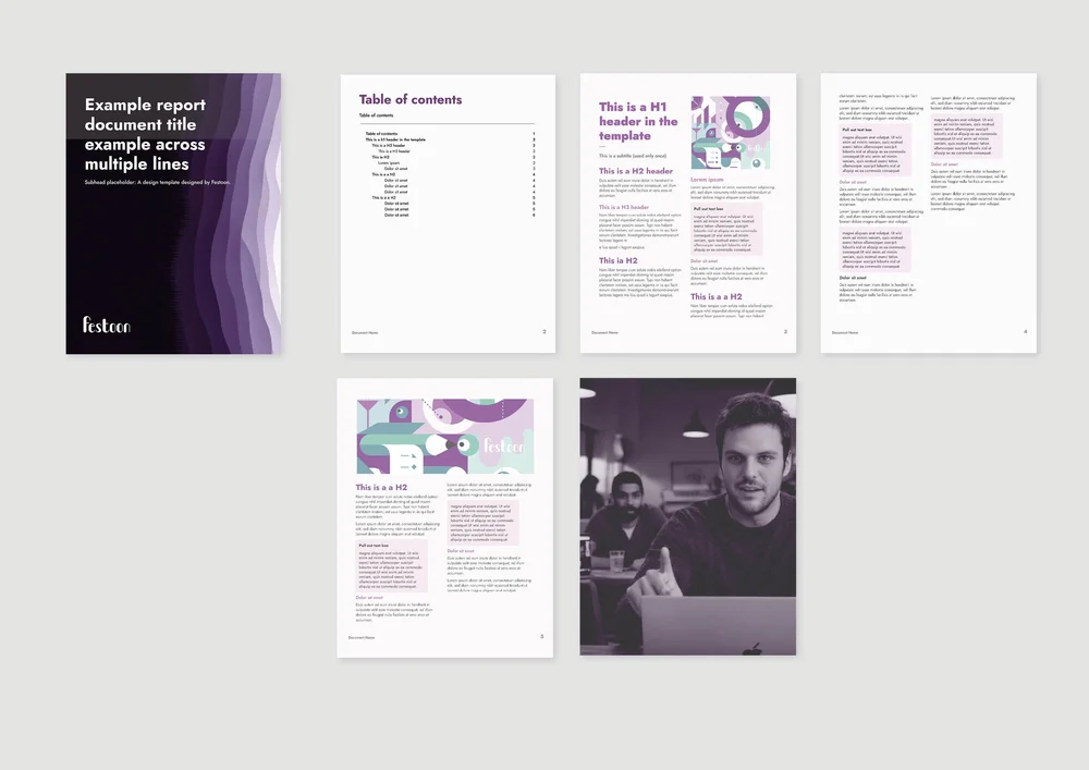 Designing reports in Google Docs — Festoon Studios