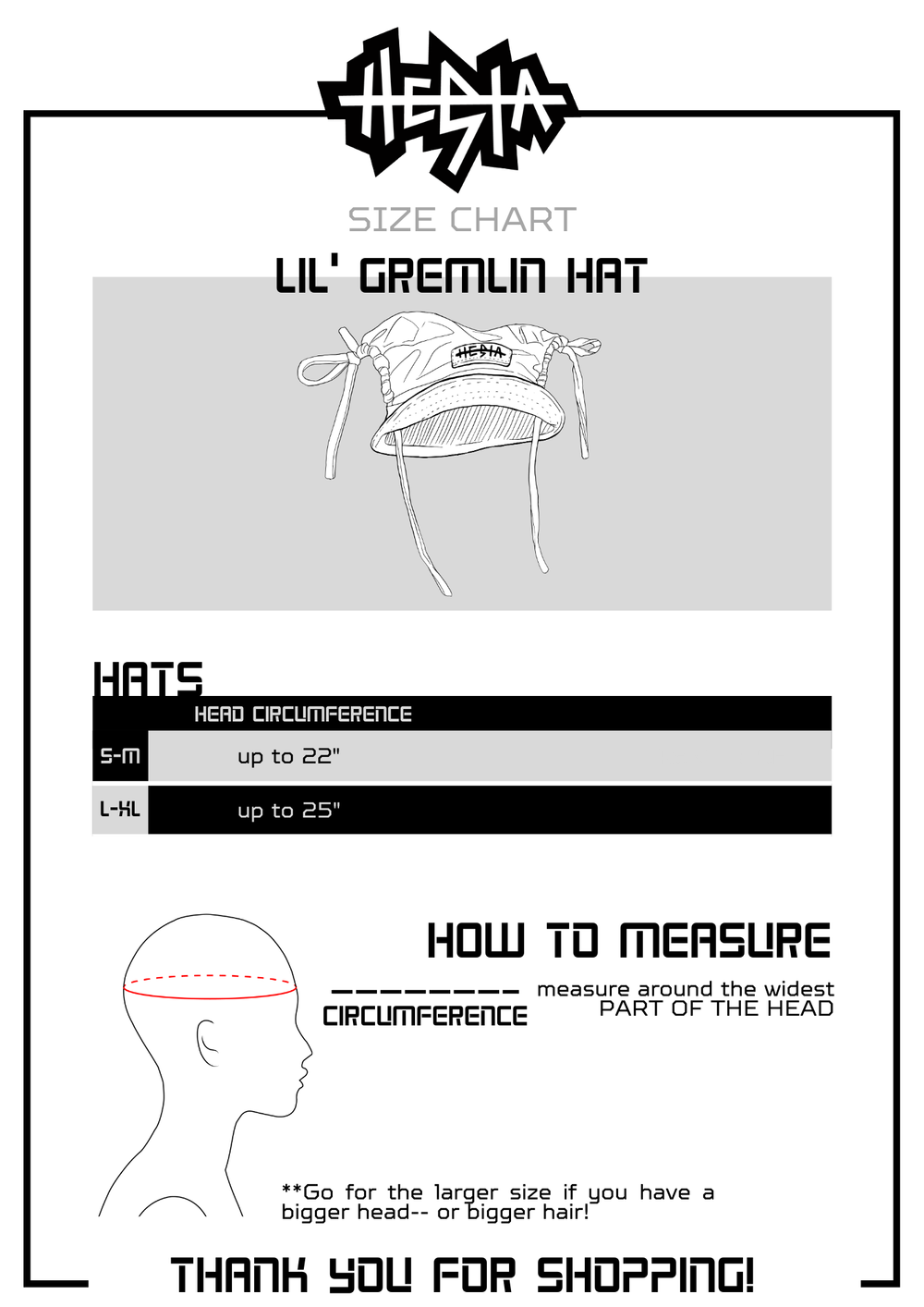 HESTA Lil' Gremlin Hat- BIOHAZARD — HESTA