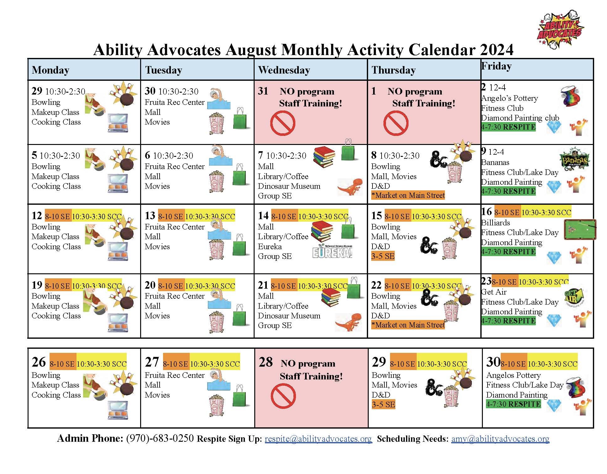 Calendar — Ability Advocates