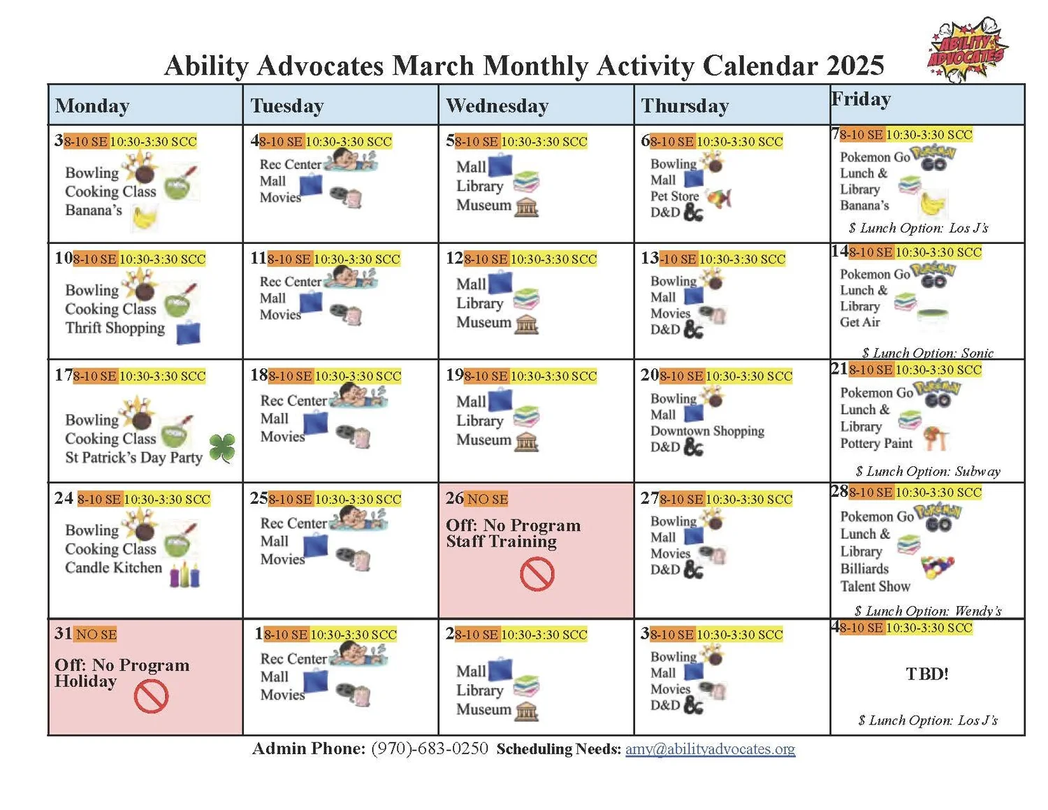 Calendar — Ability Advocates