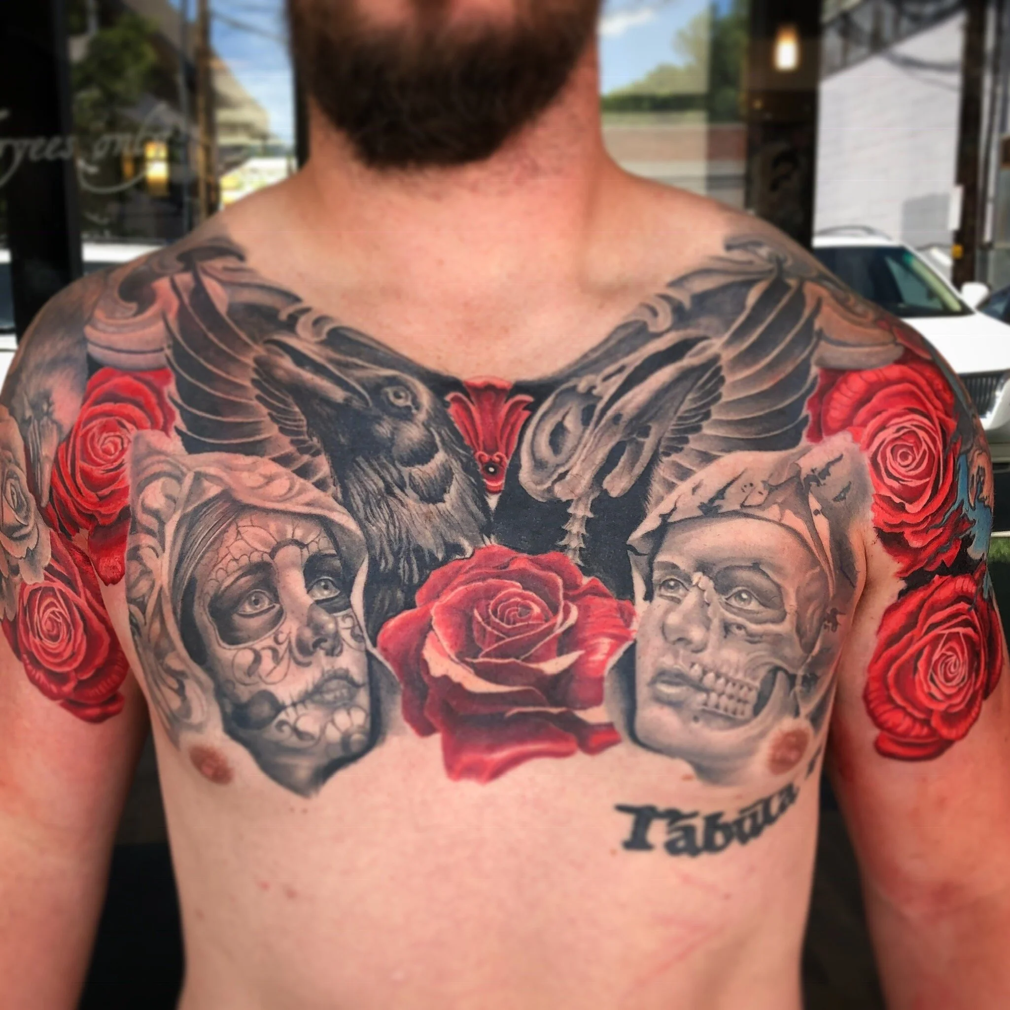 Day Of The Dead Chest Tattoos Day Of The Dead Chest Tattoos
