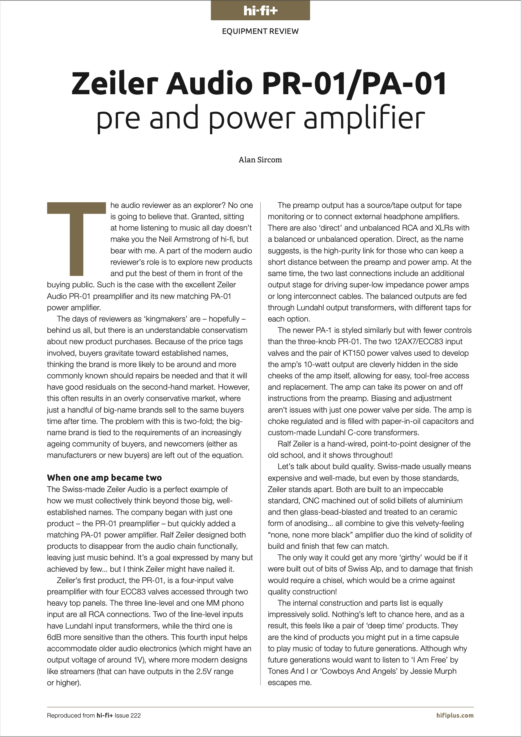 News — Zeiler Audio