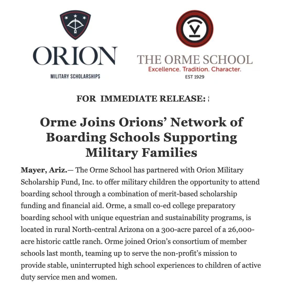 Orion Military Scholarships