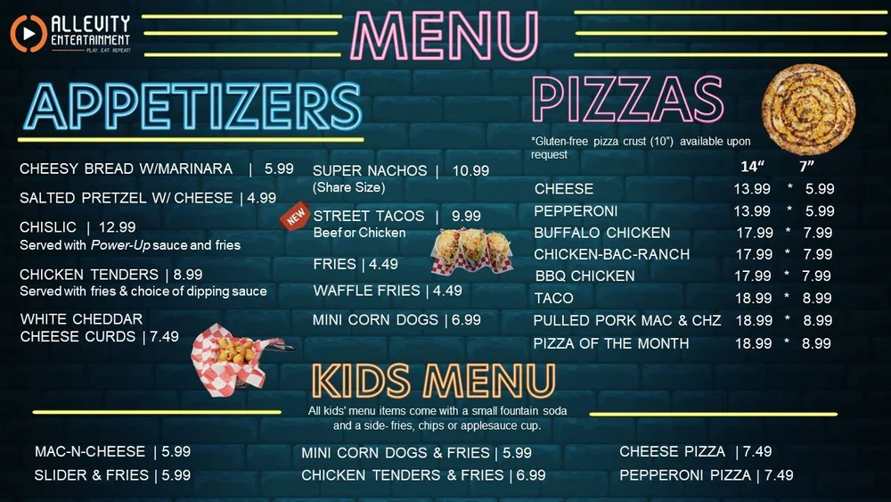 Eat & Drink — Allevity Entertainment