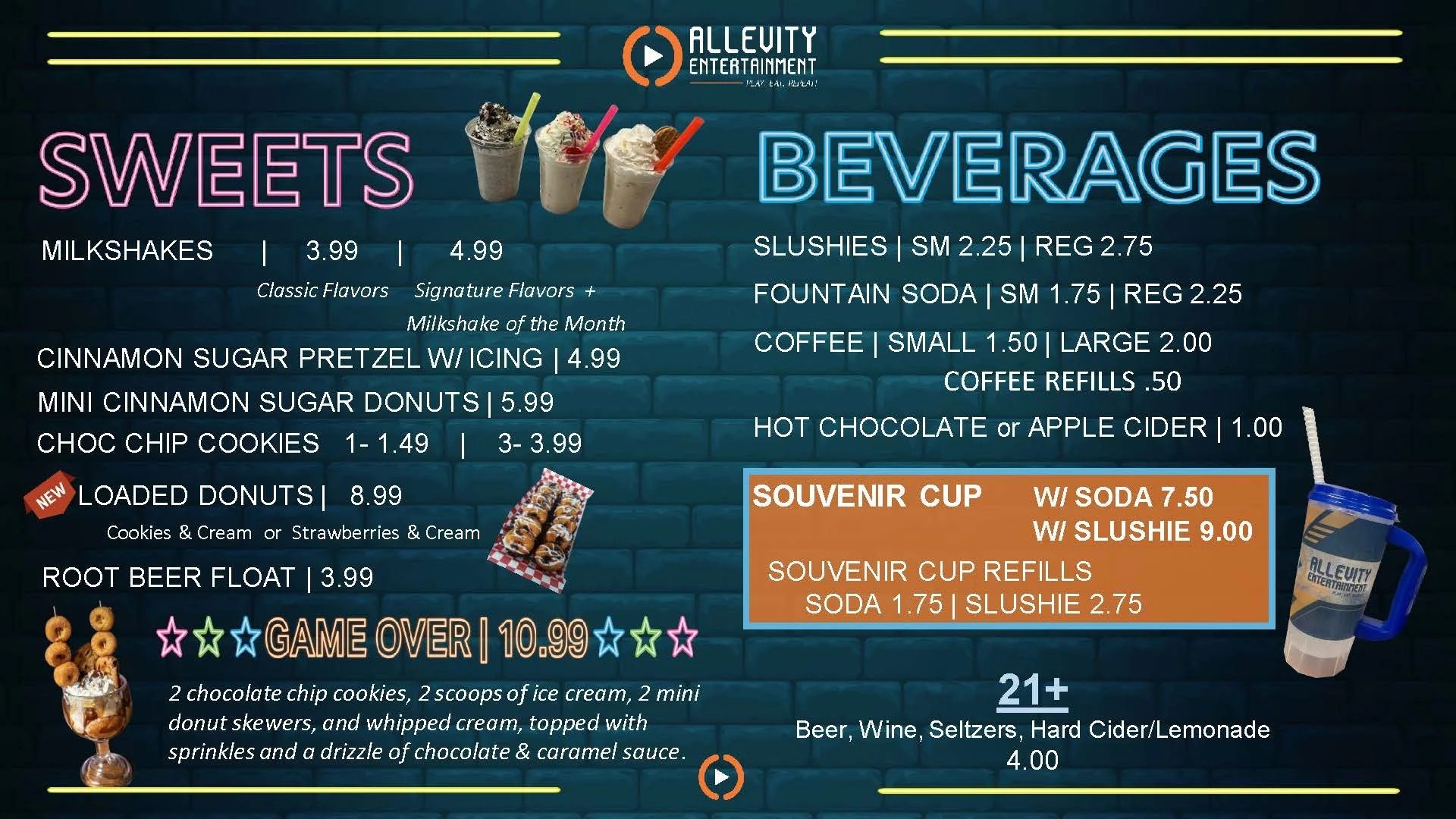 Eat & Drink — Allevity Entertainment