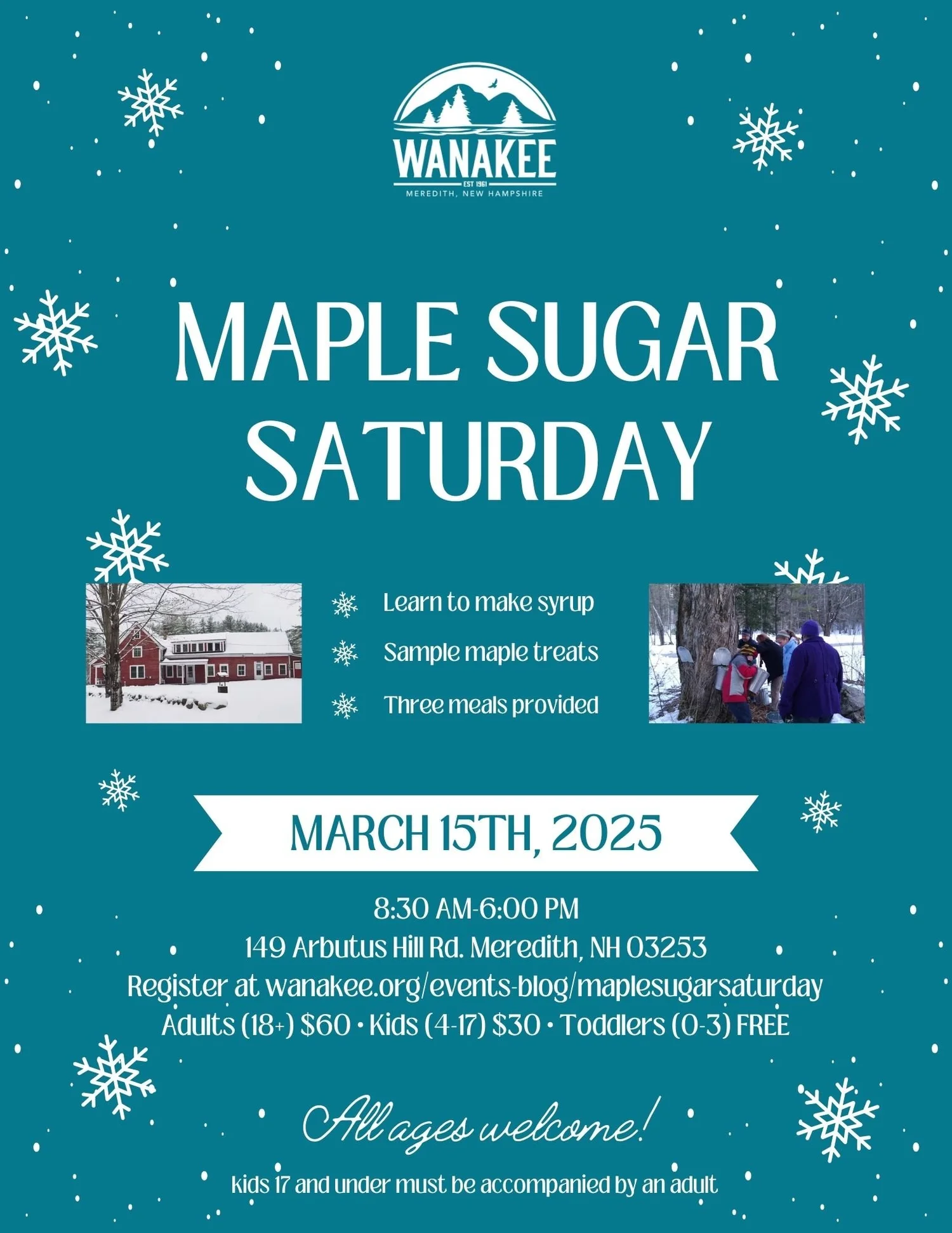Maple Sugar Saturday — Wanakee