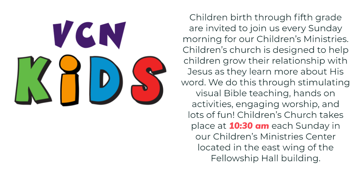 VCN Kids — Venice Church of the Nazarene