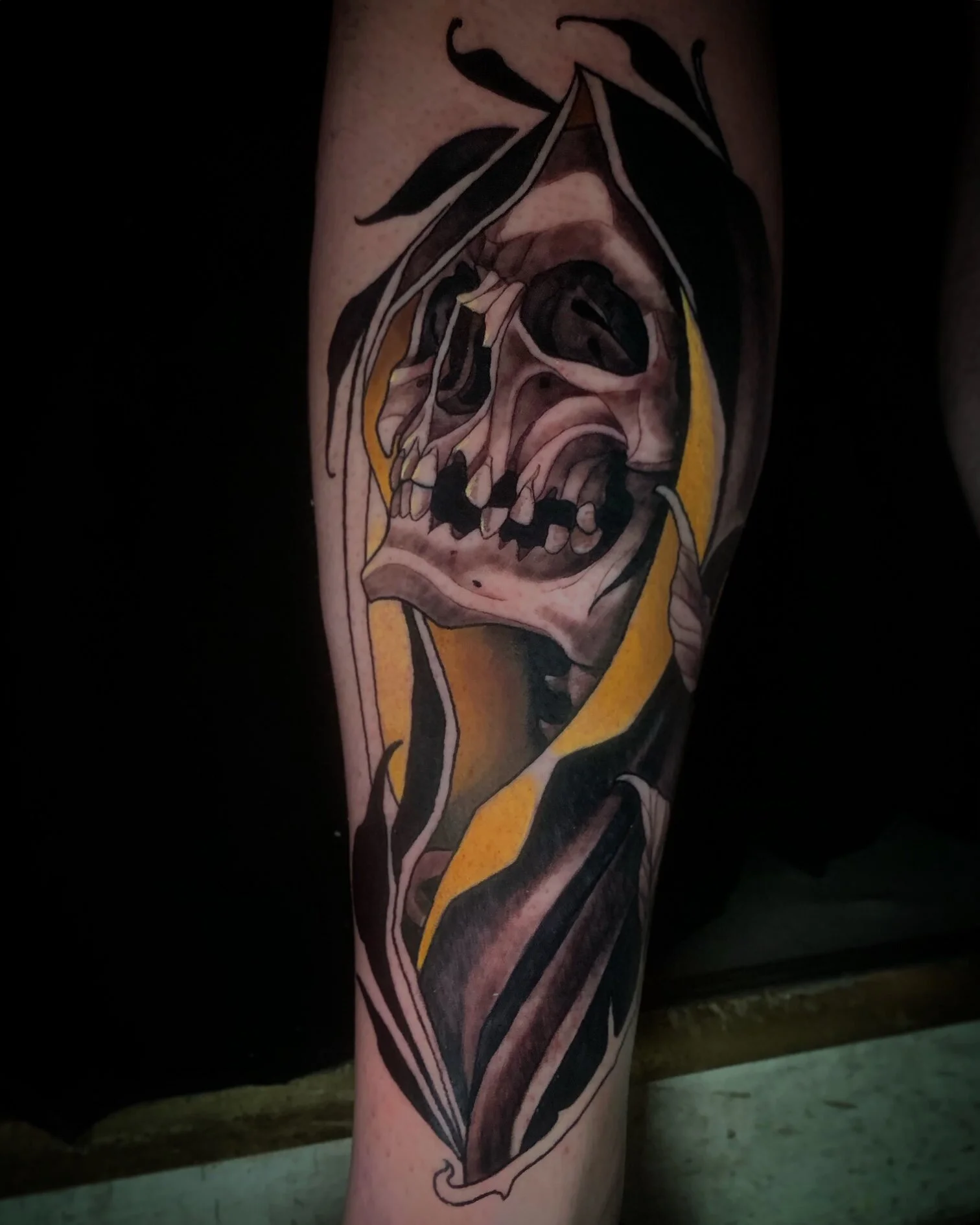 Neo Traditional Reaper Tattoo