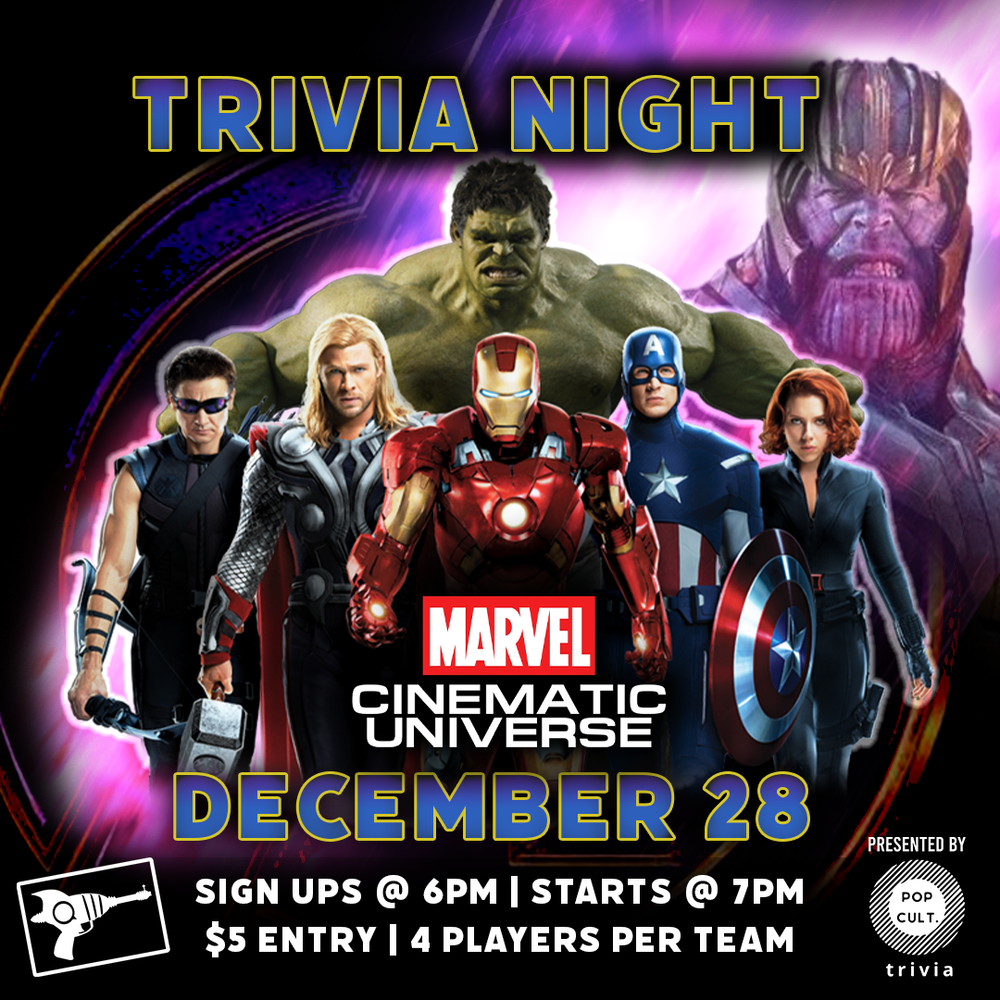 Trivia Night: Marvel Cinematic Universe — QuarterWorld
