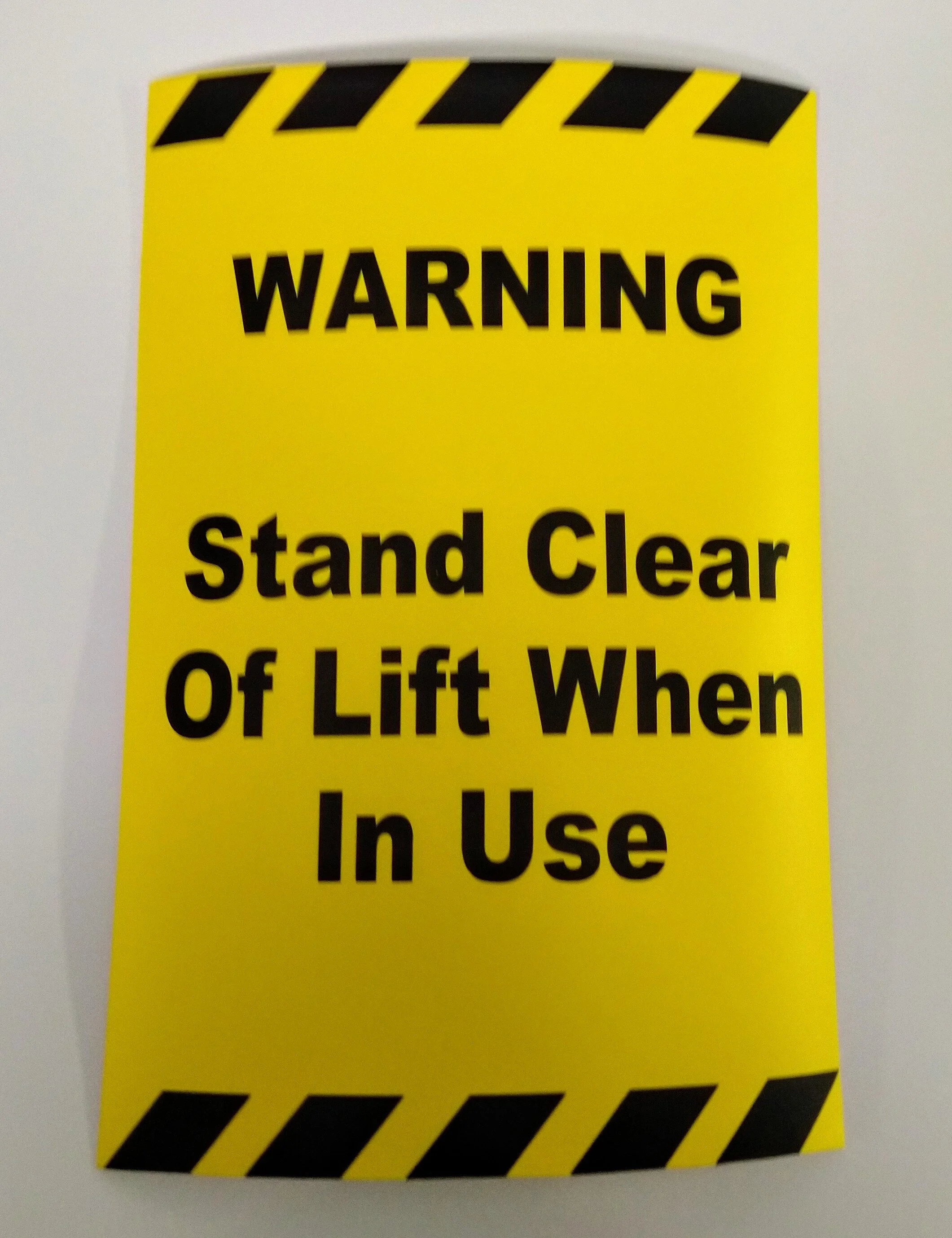 SWL Safe Working Load self adhesive stickers, decals and rigid signage ...