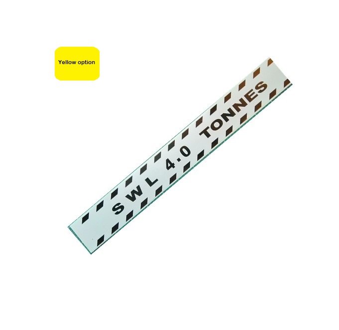 Small Universal Vertical KGS SWL Stickers — MGS Products Ltd