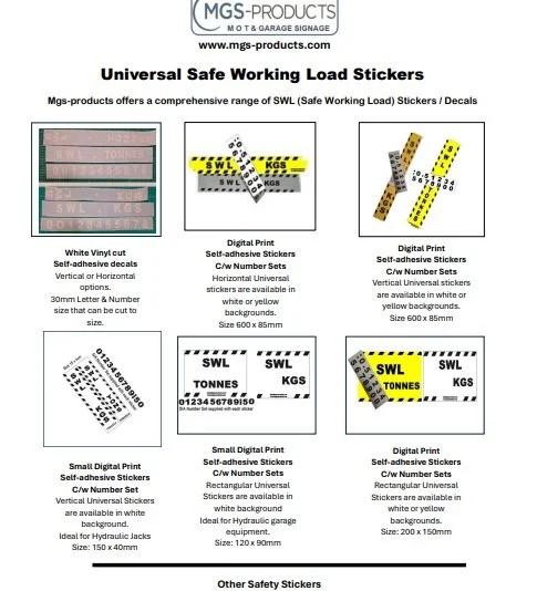 MOT & Garage Signage