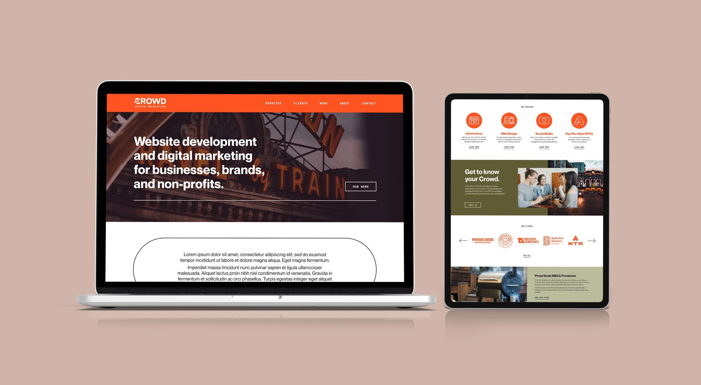 Crowd Digital Marketing — Emilie Druss Art Direction + Design