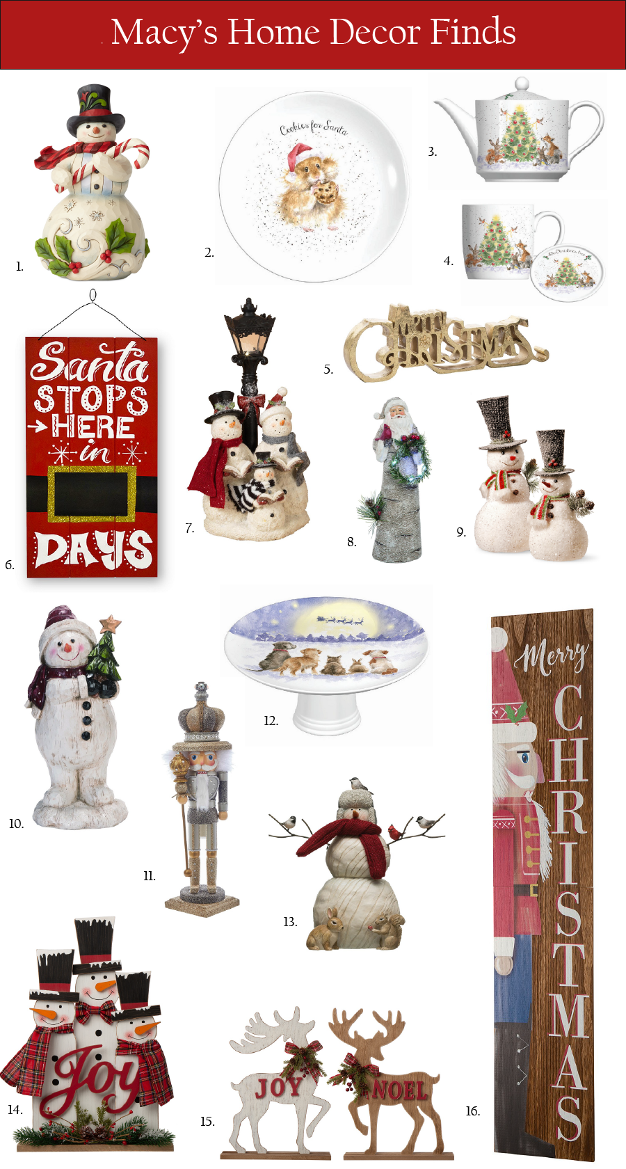 Macy's Home Decor Finds — Sparkle on the Tree