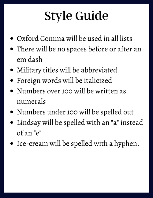 5 Reasons to Create Your Own Personal Style Guide — History Through Fiction