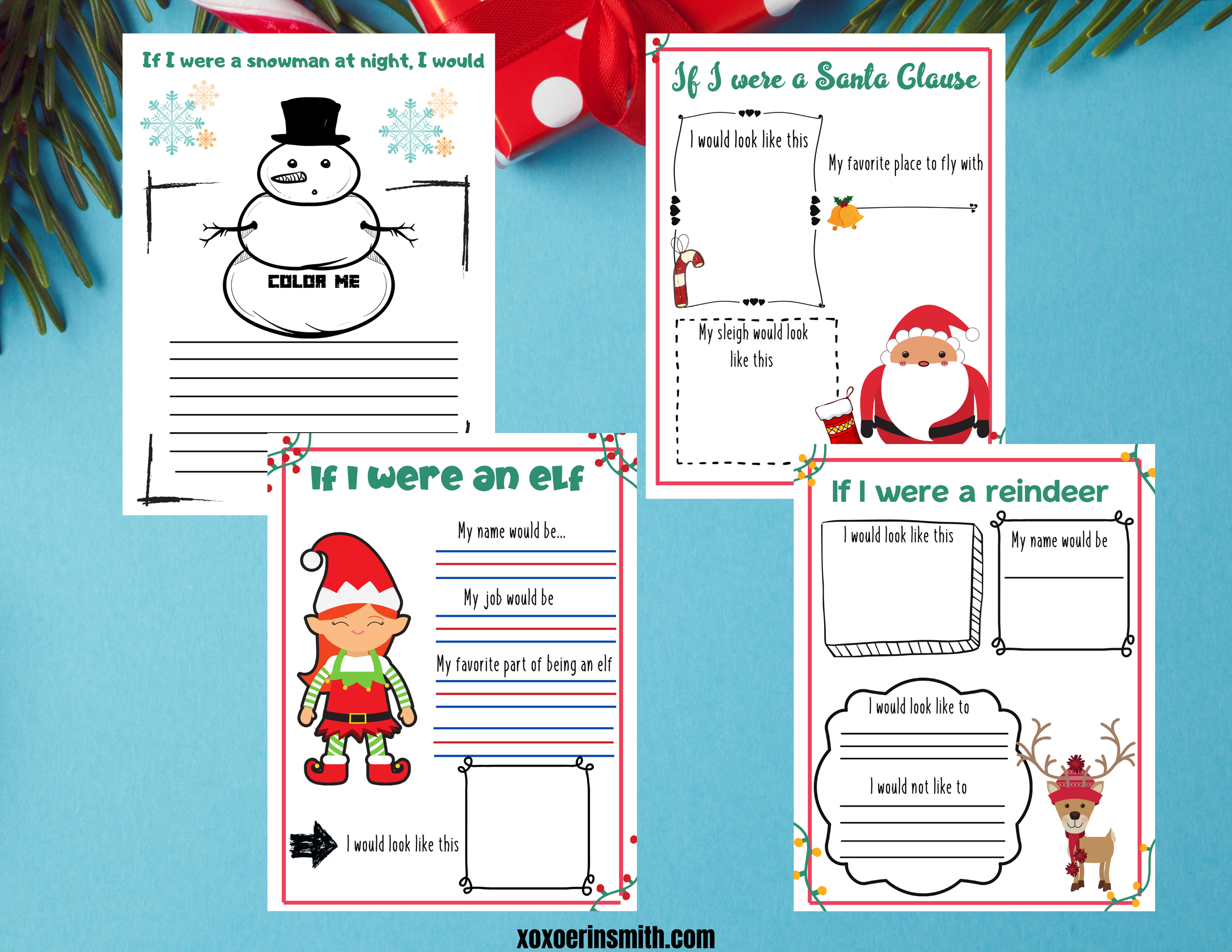 Christmas Free Writing Prompts and Ideas for Kids — xoxoerinsmith.com