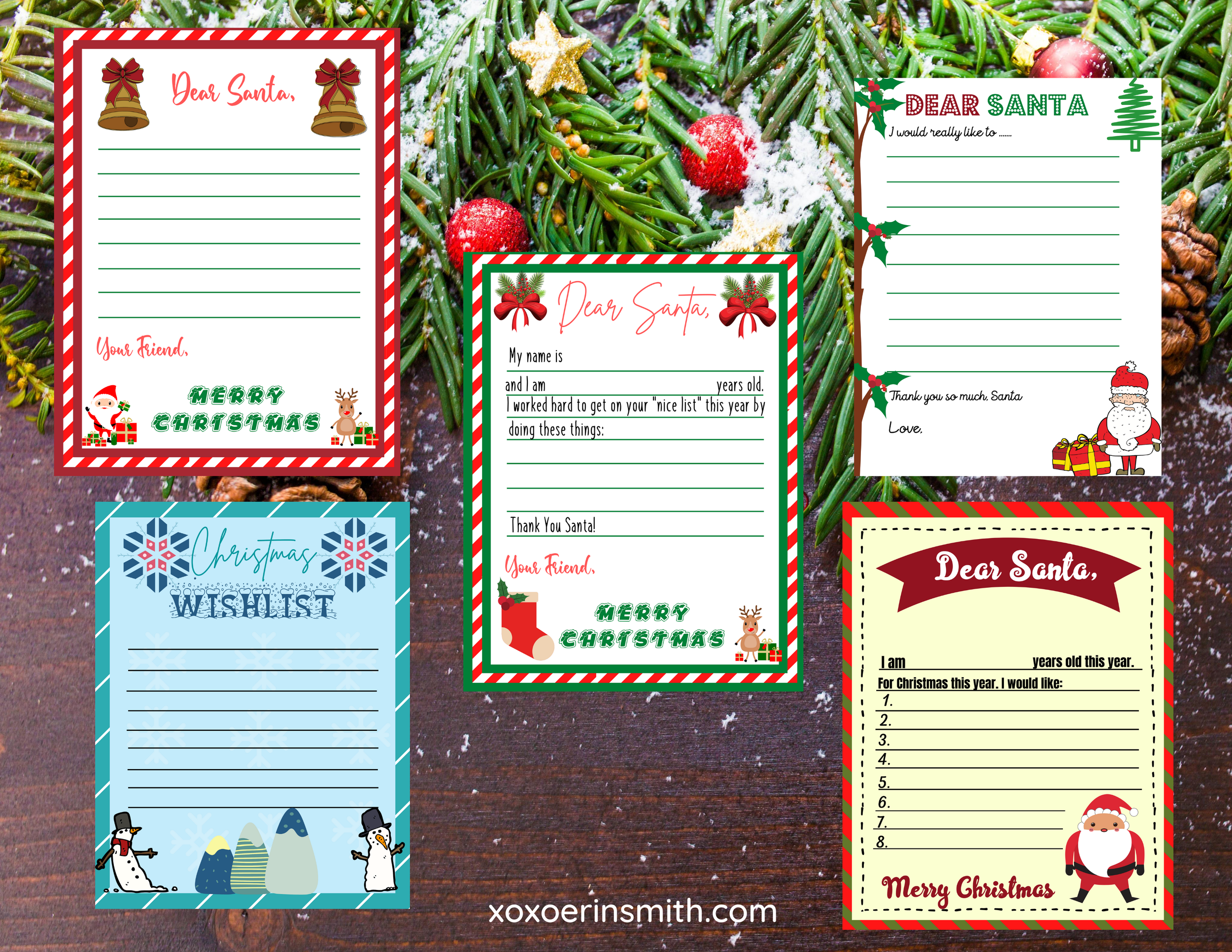 Secret Santa Wish List Template
