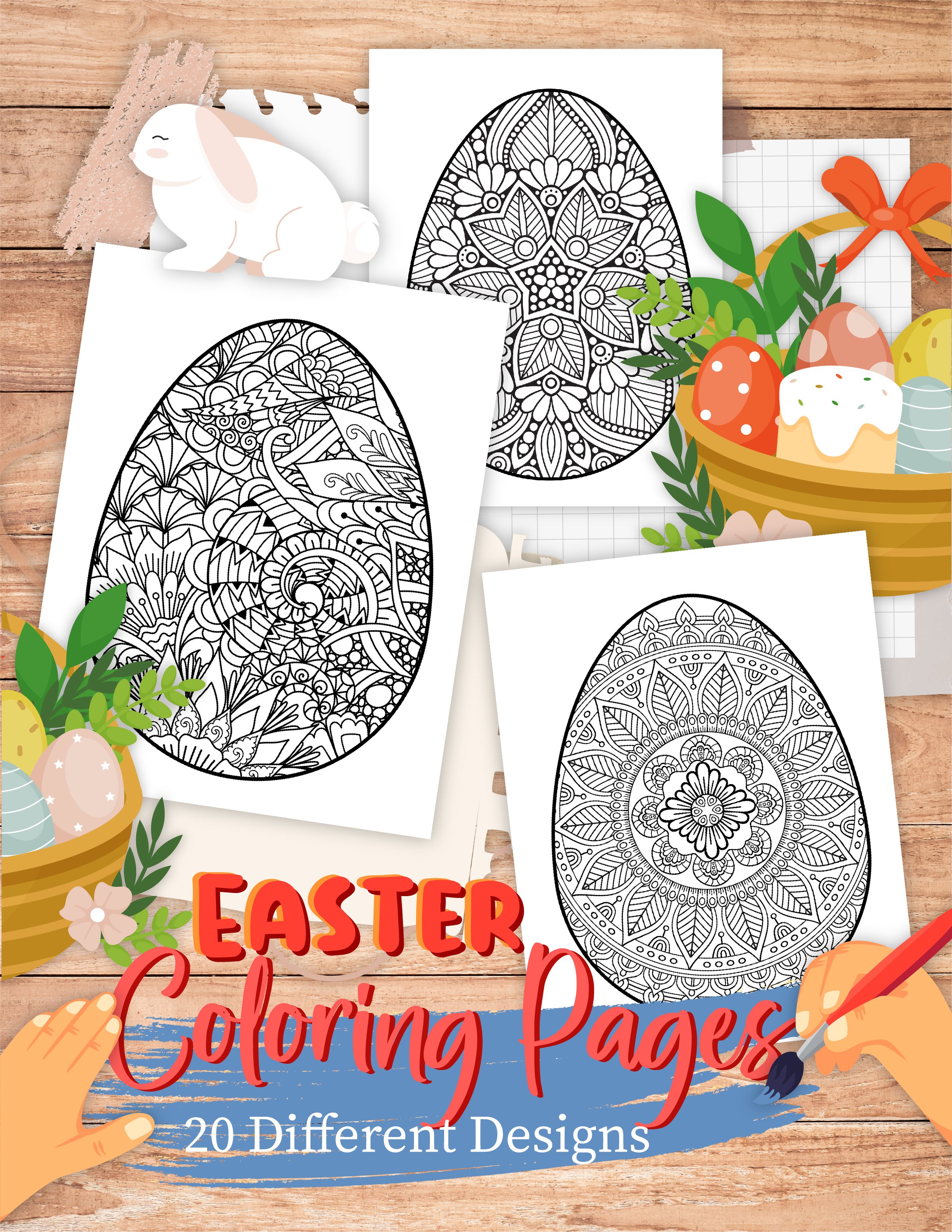 15 beautiful Easter Egg Mandala Printables — xoxoerinsmith.com