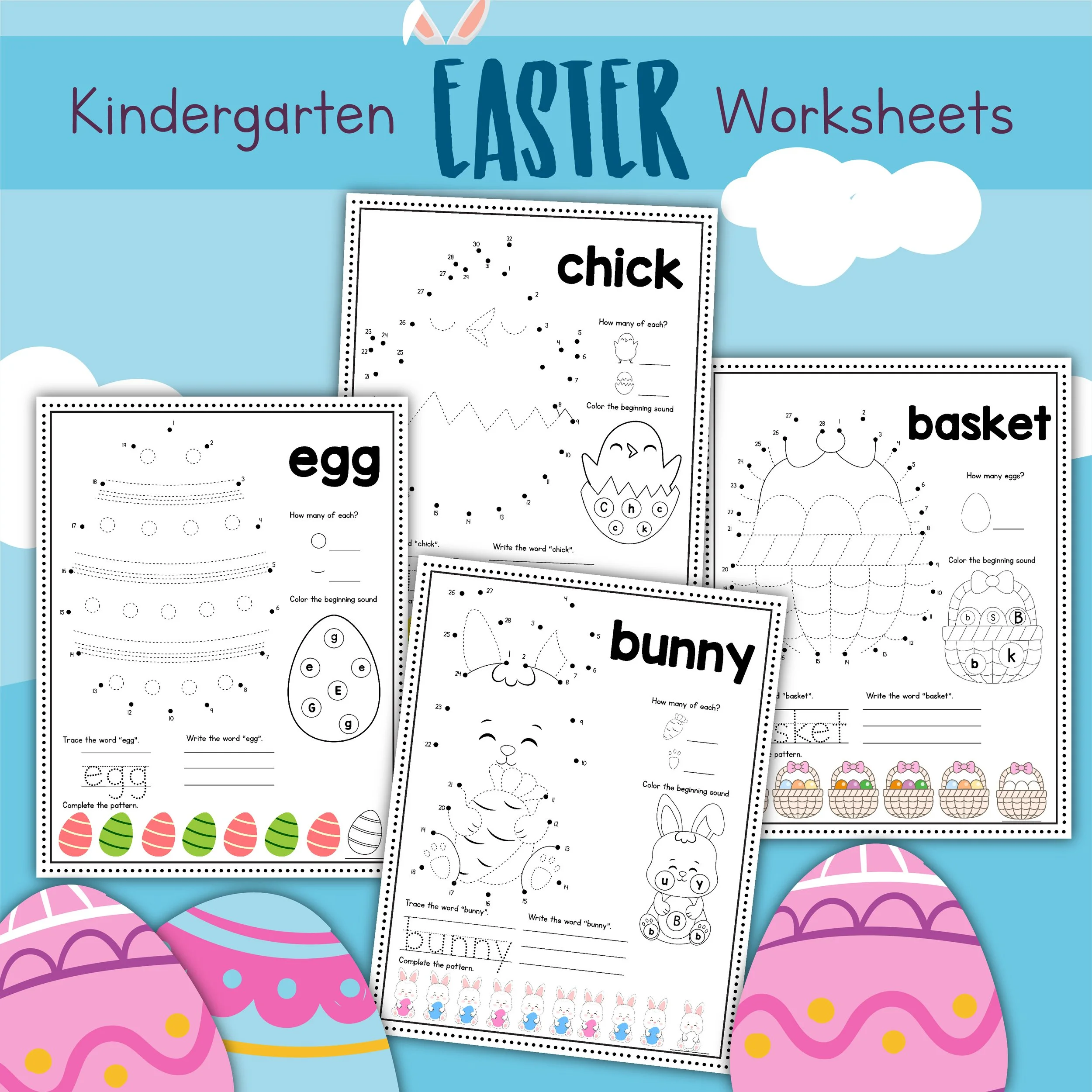 10 Easter Educational Worksheets FREE — xoxoerinsmith.com