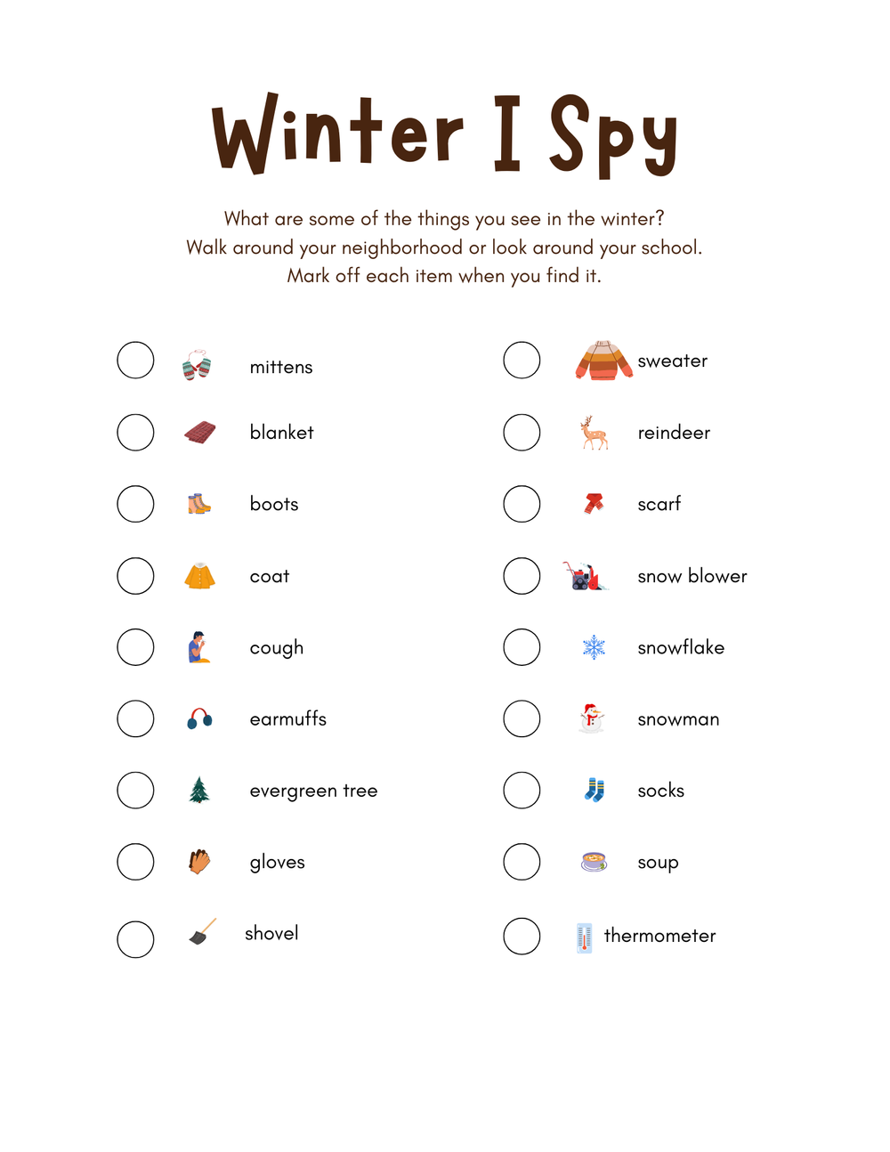 Free Winter I Spy Printable Activity Game for Kids — xoxoerinsmith.com