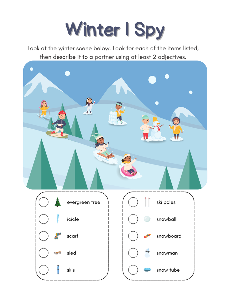 Free Winter I Spy Printable Activity Game for Kids — xoxoerinsmith.com