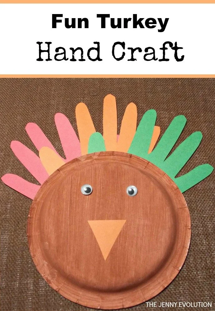 Free Kids Handprint Easy Turkey Craft for Thanksgiving — xoxoerinsmith.com