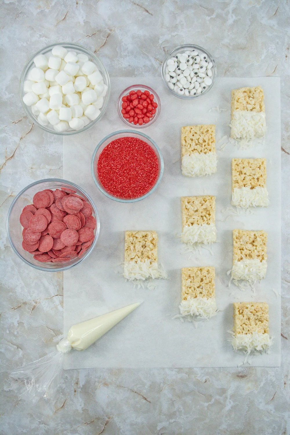 Simple Santa Claus Hat Rice Krispie Christmas Treats Recipe ...