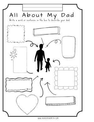 12 All About My Dad Father's Day Printables — xoxoerinsmith.com