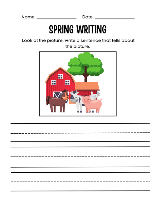 10 FREE Spring Sentence Writing Prompts — xoxoerinsmith.com
