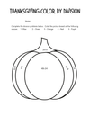 Color by Division Thanksgiving Free Math Worksheets — xoxoerinsmith.com