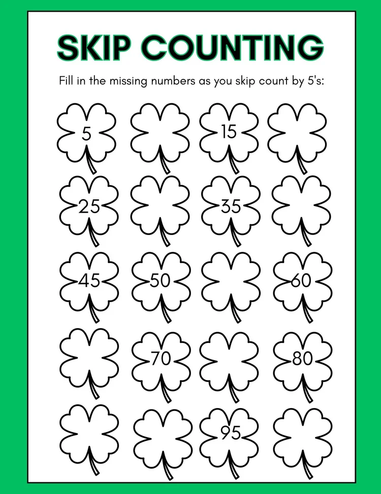 FREE St. Patrick's Day Worksheets for Kindergarten — xoxoerinsmith.com