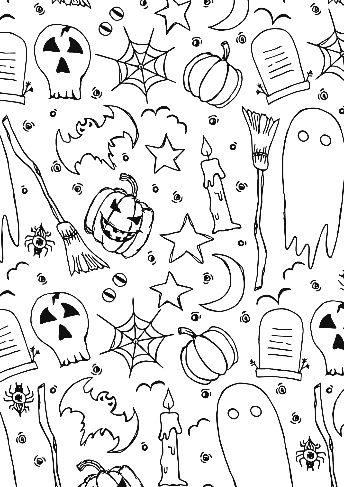 Free Halloween Coloring Pages for Kids and Adults — xoxoerinsmith.com