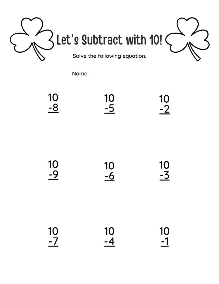 FREE St. Patrick's Day Worksheets for Kindergarten — xoxoerinsmith.com