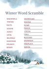 Free Printable Winter Word Scramble Kids Game — xoxoerinsmith.com