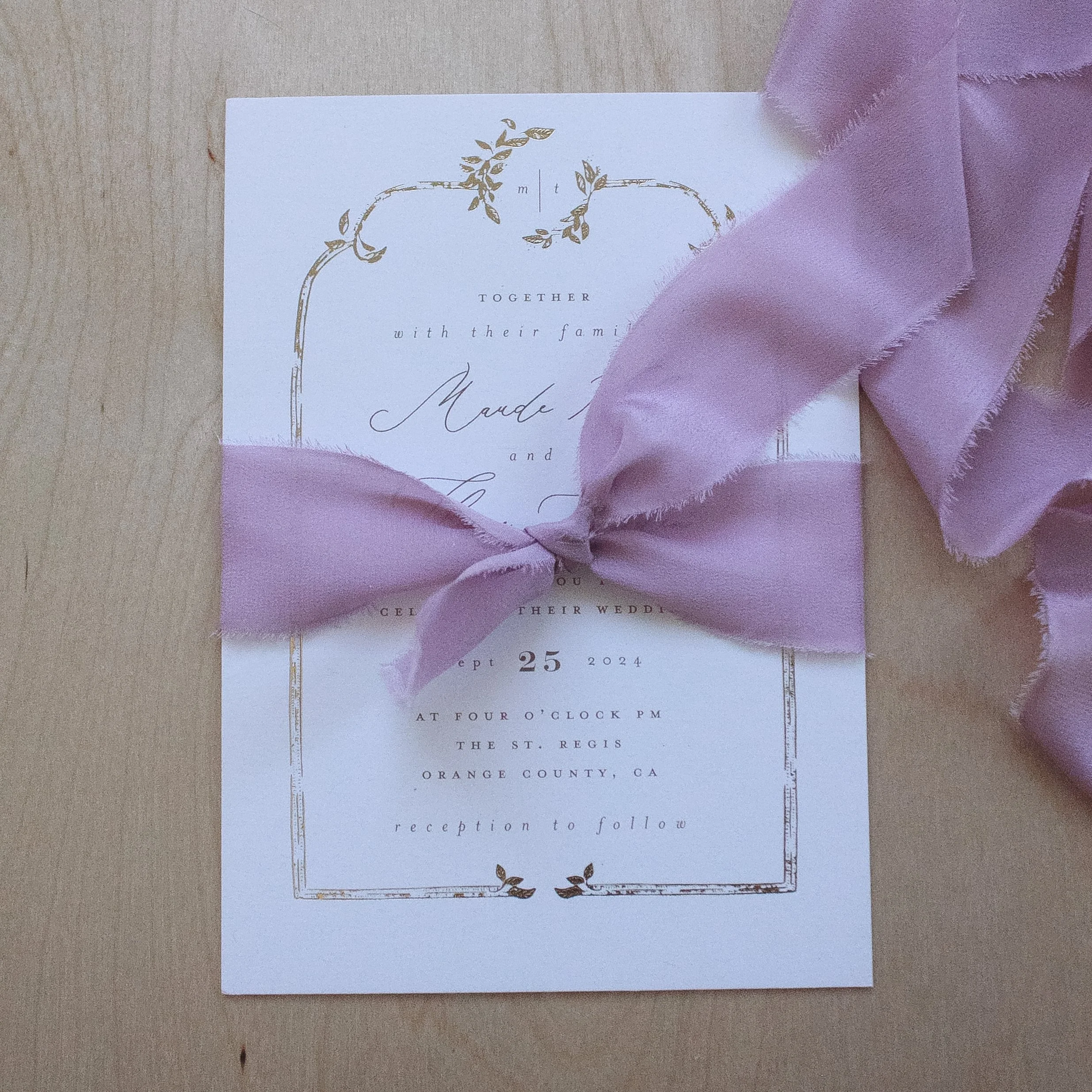 Silk Ribbon - Light Pink // 4 yards — Clover & Lamb