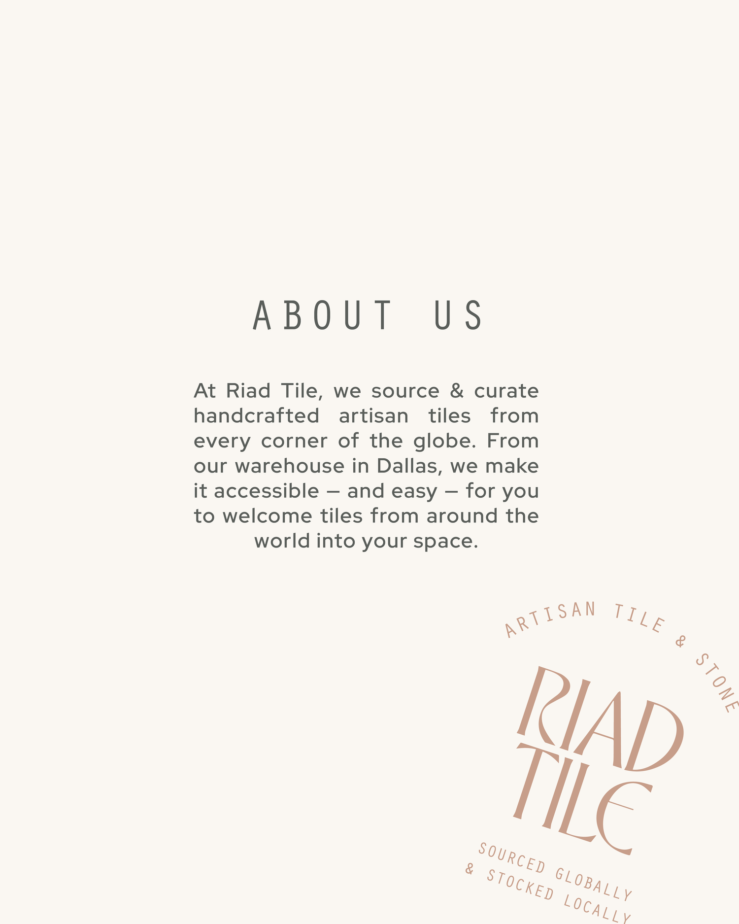 Brand Identity & Website Design for Riad Tile — Coeur Studio