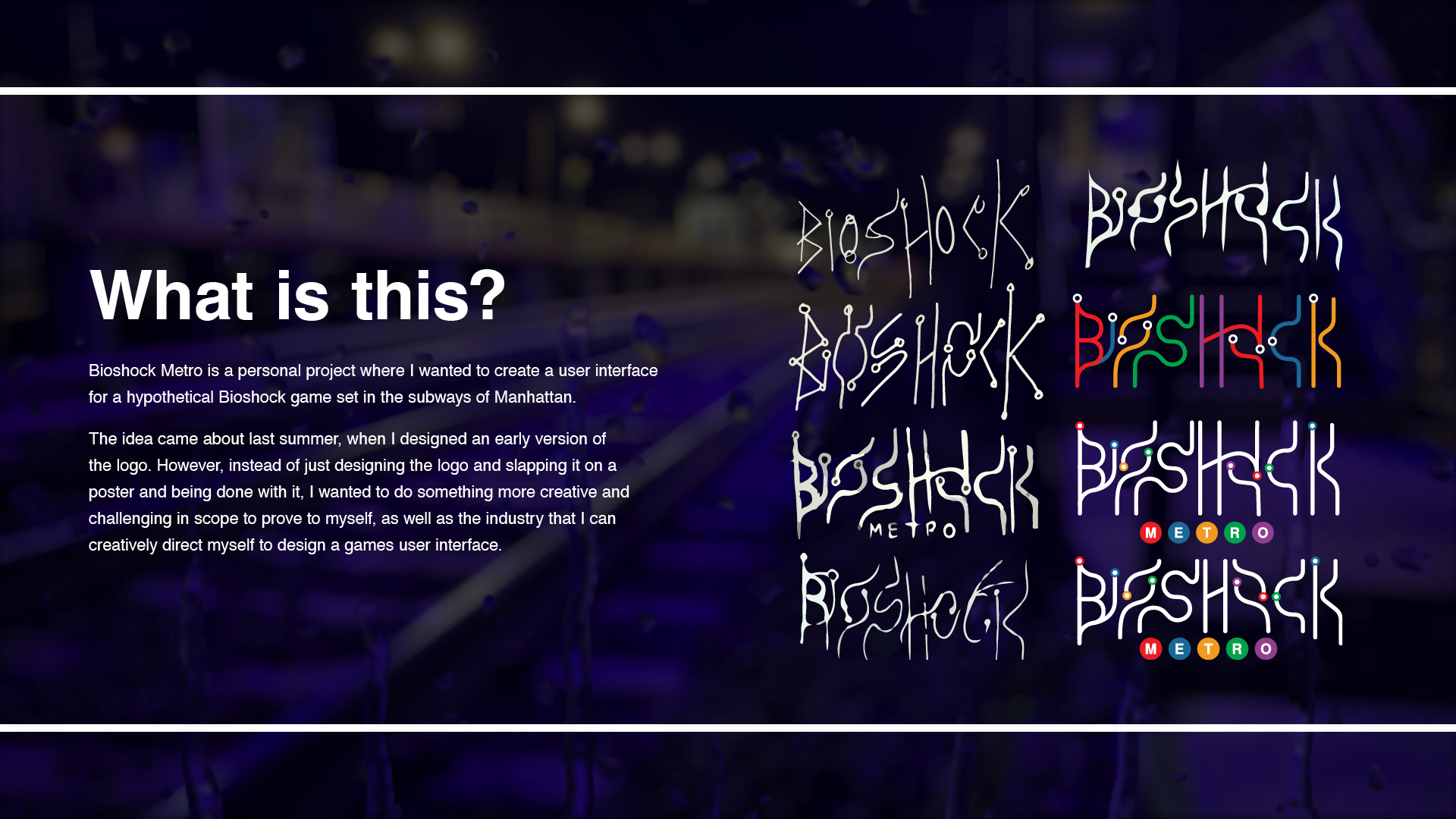 Bioshock Metro — Mike Wurster Design