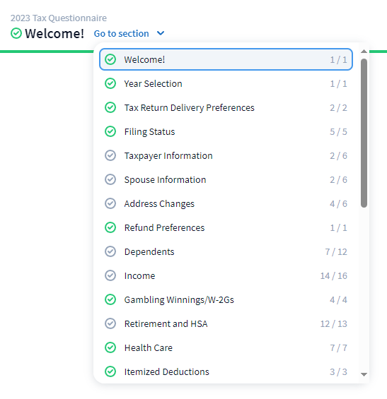 TaxDome Questionnaire Issue Solved! — Marinucci & Associates
